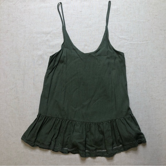 Morning Mist | Tops | Morning Mist Army Green Tunic Tank Top Womens ...